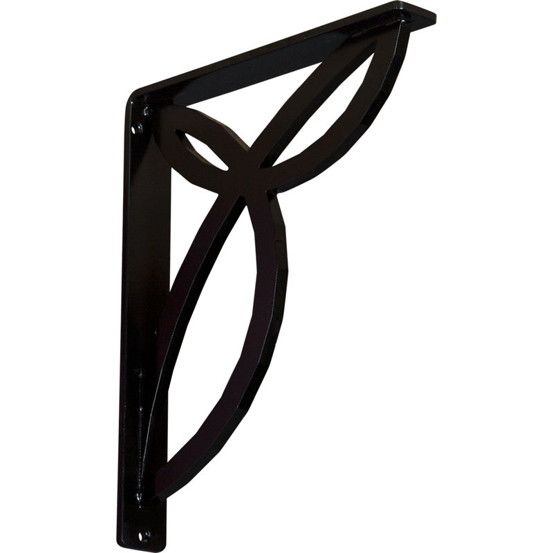 Ekena Millwork Versailles Wrought Iron Bracket, (Single center brace ...