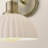 Fairmont Park Akshayan Brushed Gold Wall Light with Ribbed Dome Shade ...