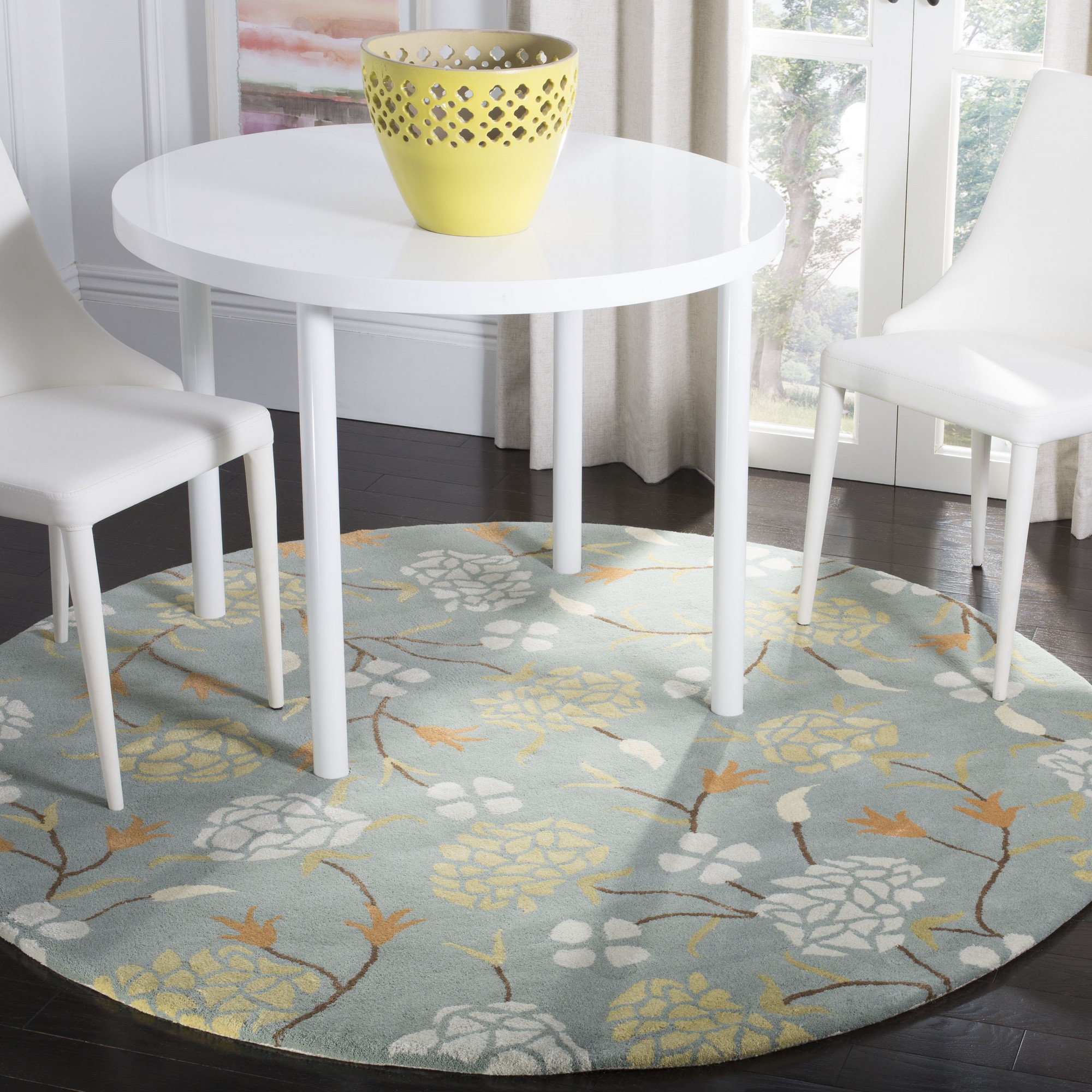 Red Barrel Studio® Soho Hand Tufted Wool Pile Floral Rug | Wayfair