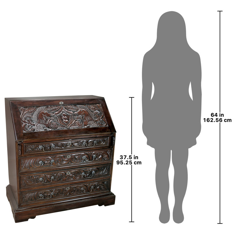 Lark Manor™ Arunas Secretary Desk & Reviews | Wayfair