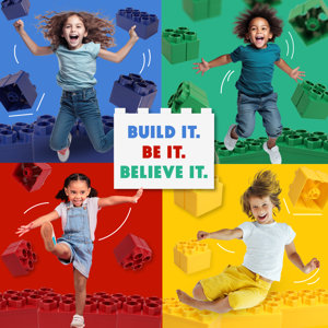 BiggoBlocks Jumbo Blocks, 36 PC Set with Wheels, for Kids Ages 4-8 ...