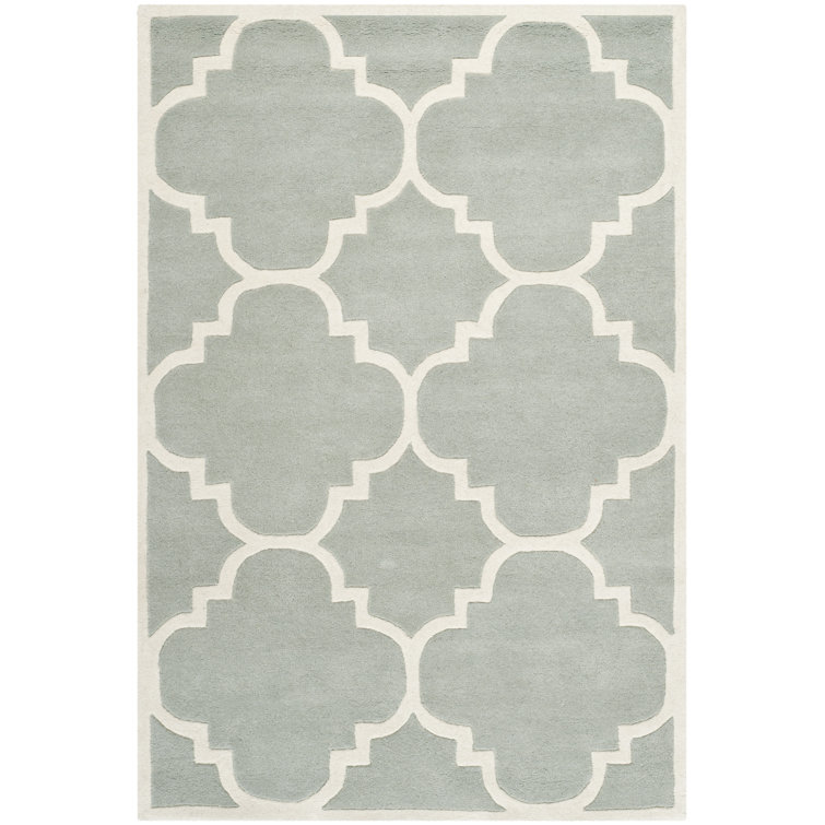 Winston Porter Carolene Hand Tufted Wool Geometric Rug & Reviews | Wayfair