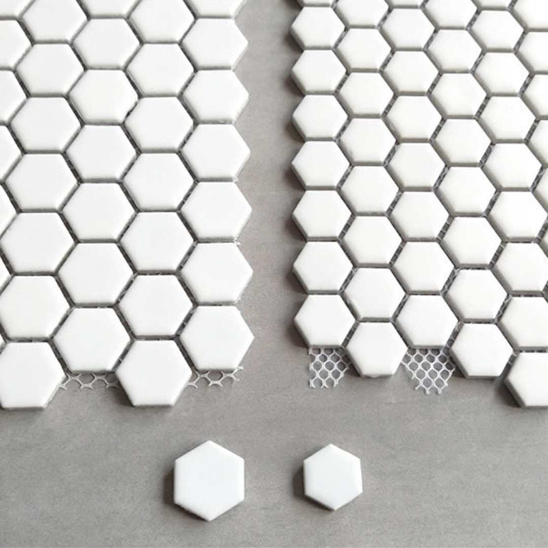 Long Island Mosaics & Tile HoneyComb Remi 1" x 1" Porcelain HoneyComb ...