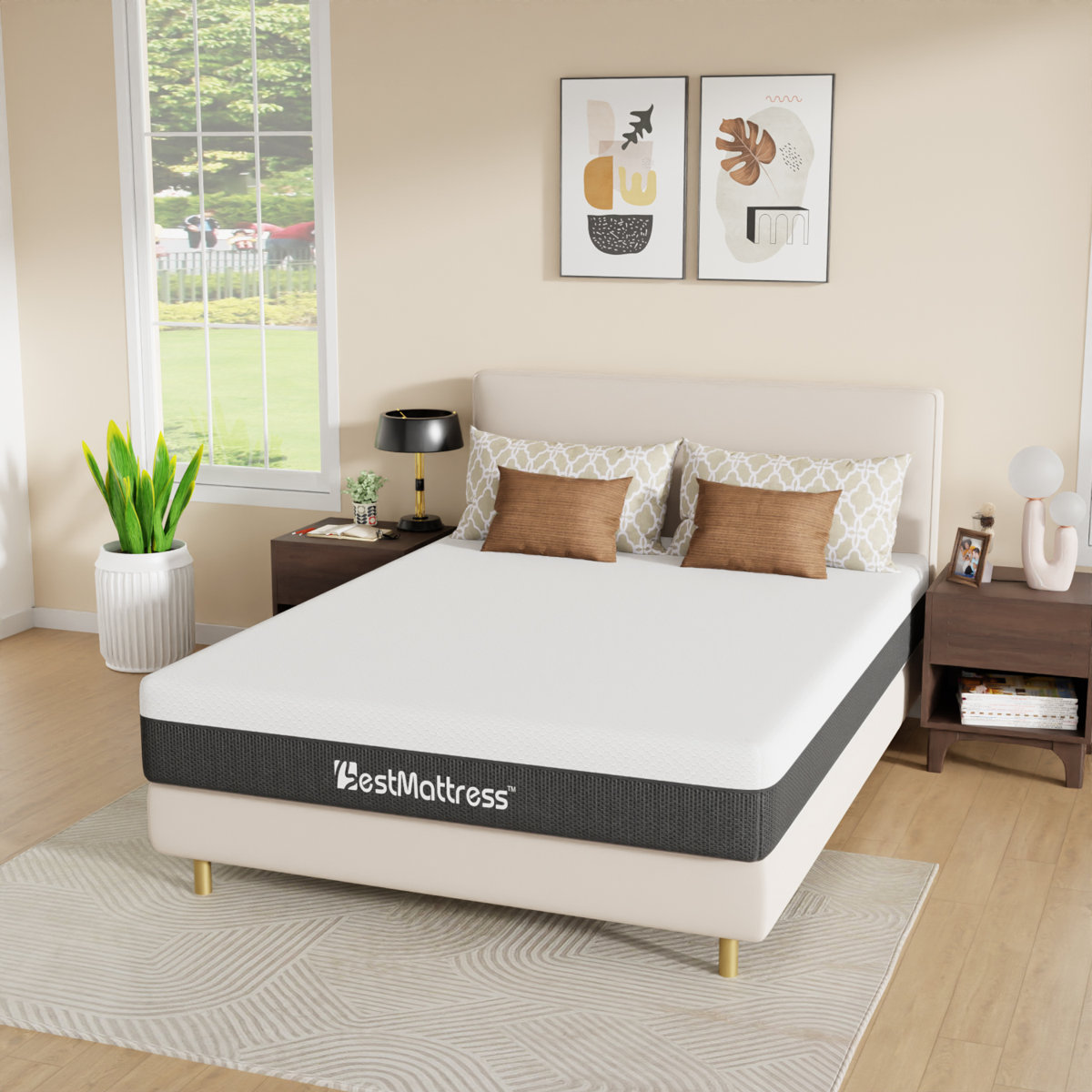 FDW Paylesshere Extra Firm Gel Memory Foam Sofa Bed Mattress & Reviews ...