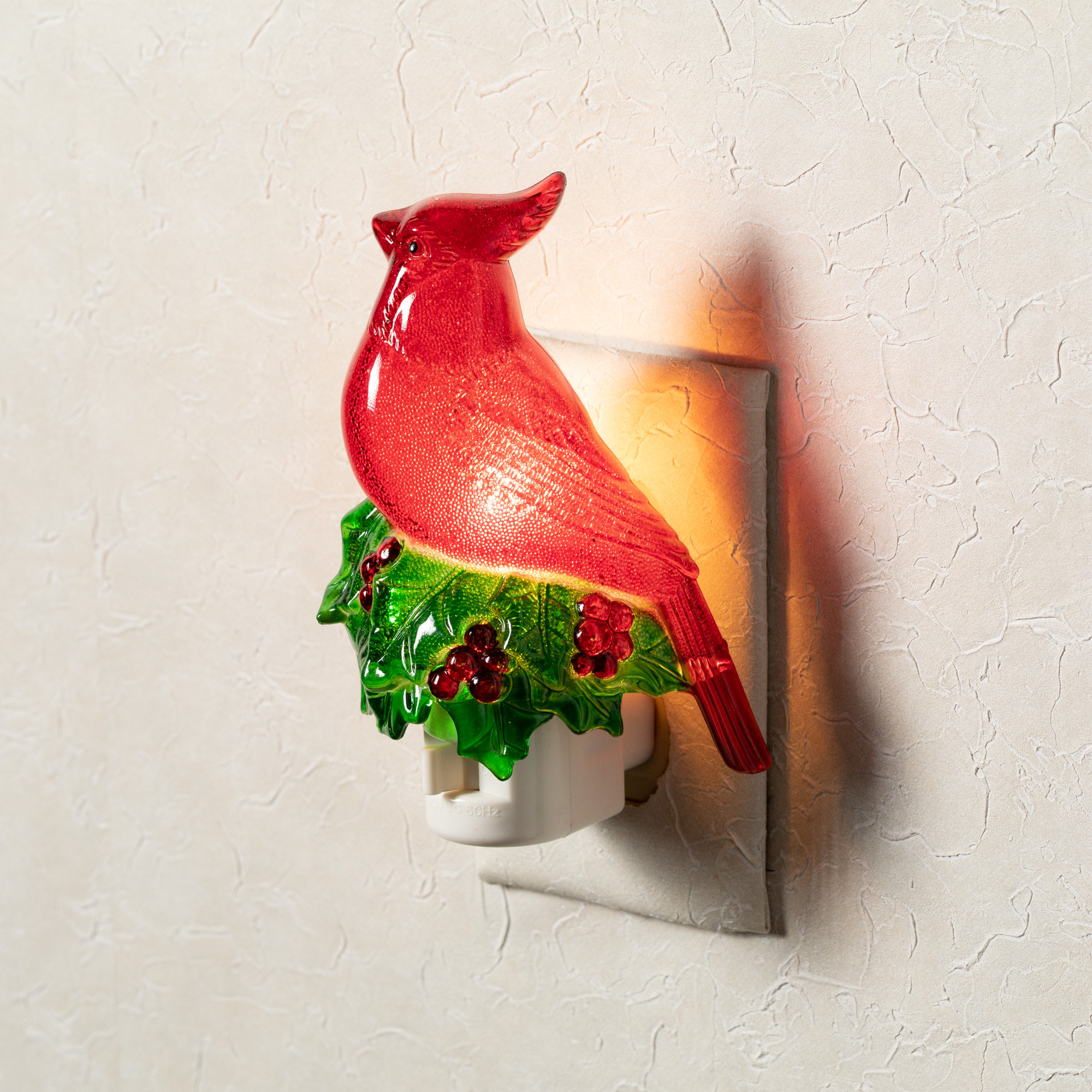 Clover Lane Christmas Cardinal Nightlight | Wayfair
