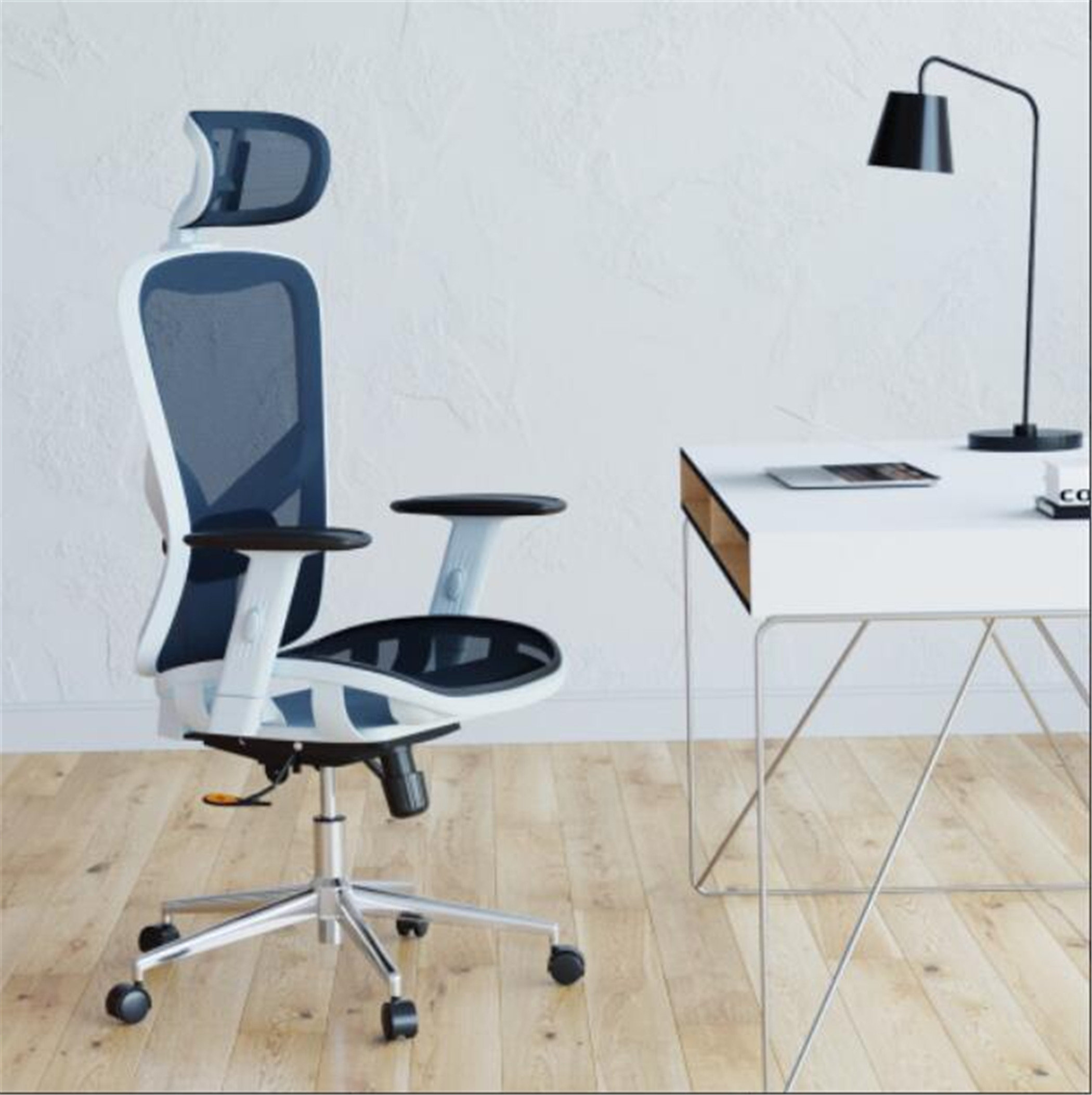 SUNNY HOUSE High Back Executive Mesh Office Chair With Arms, Headrest ...