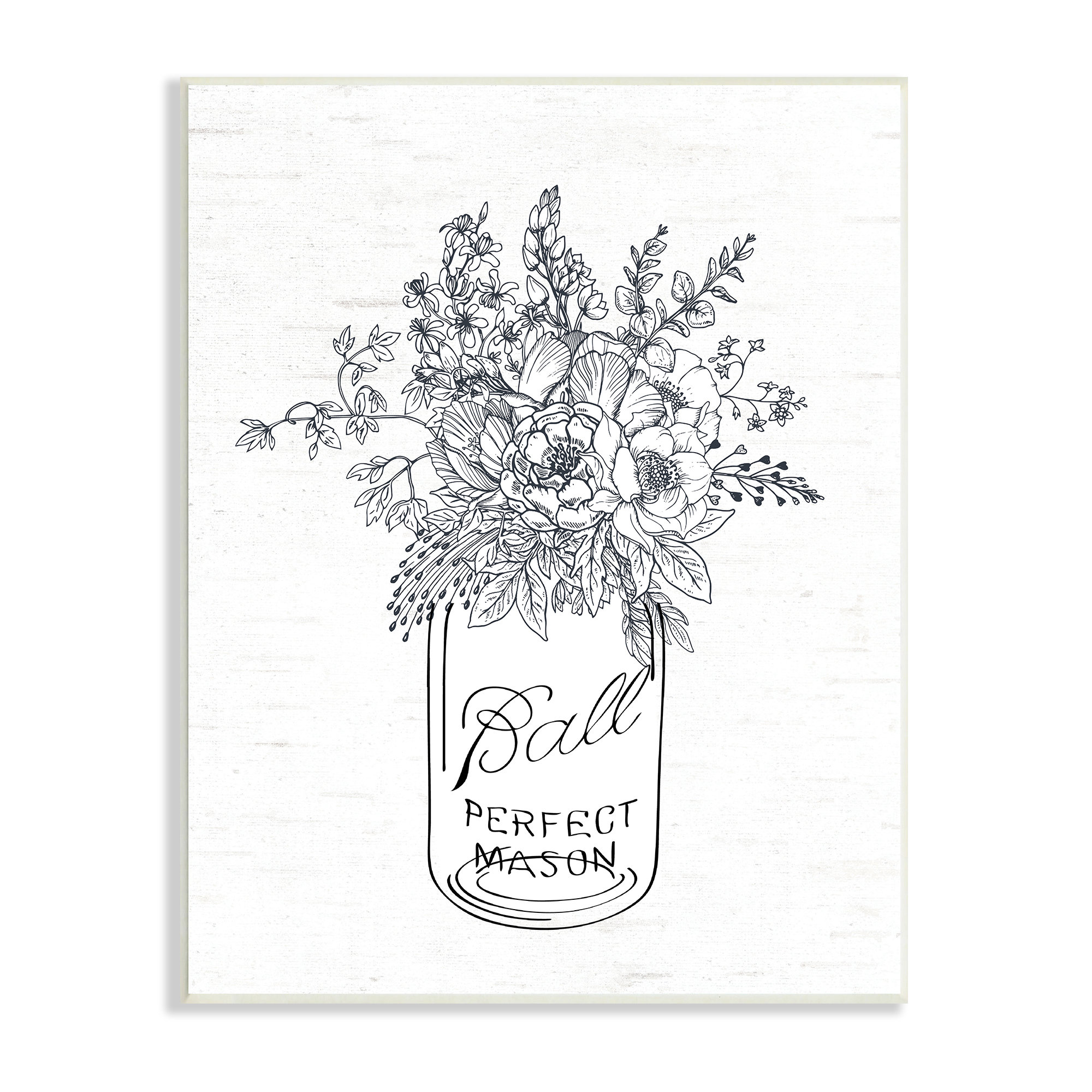 how to draw flowers in a jar