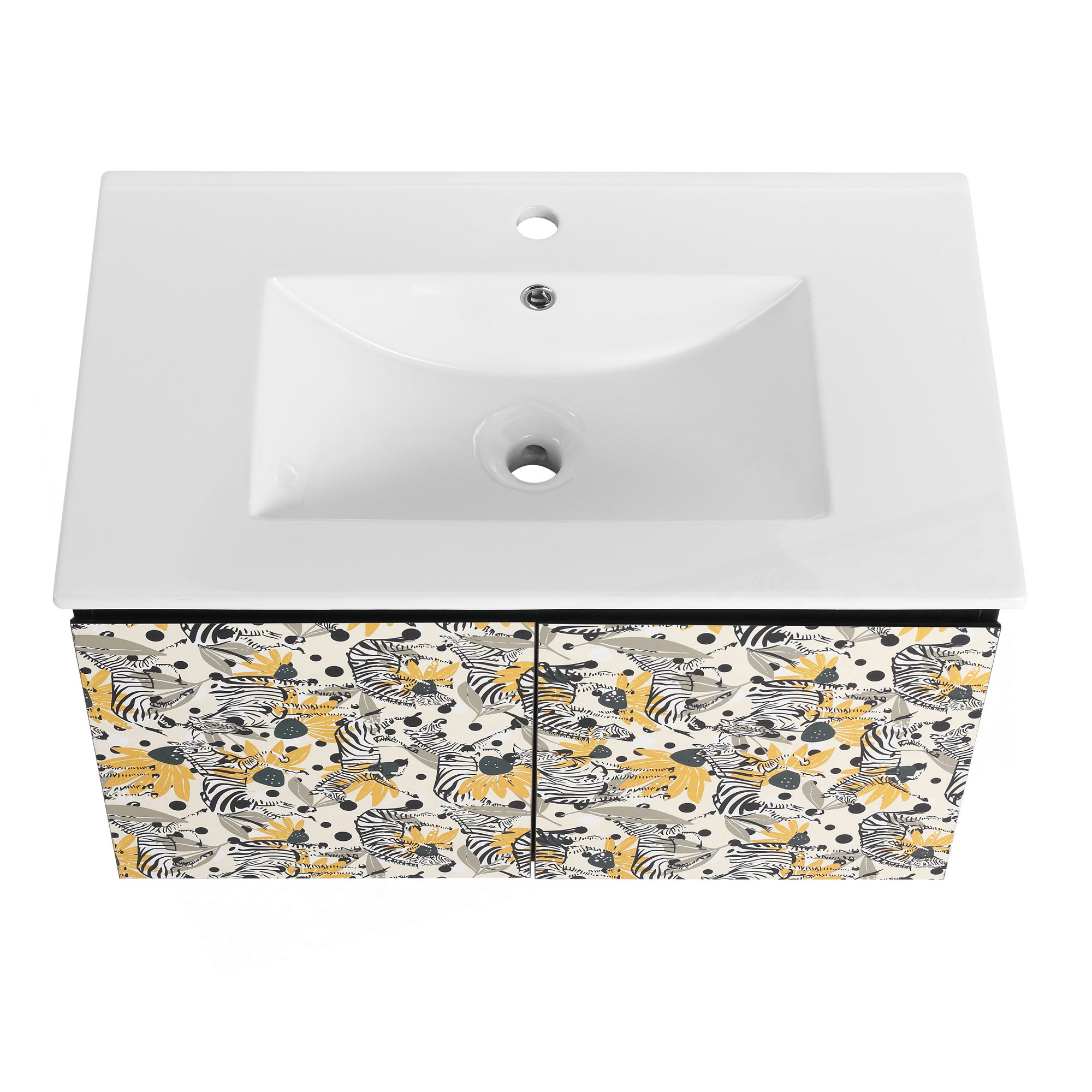 Mr Hua Sophisticated Wall-Mounted Bathroom Vanity With Premium Ceramics ...