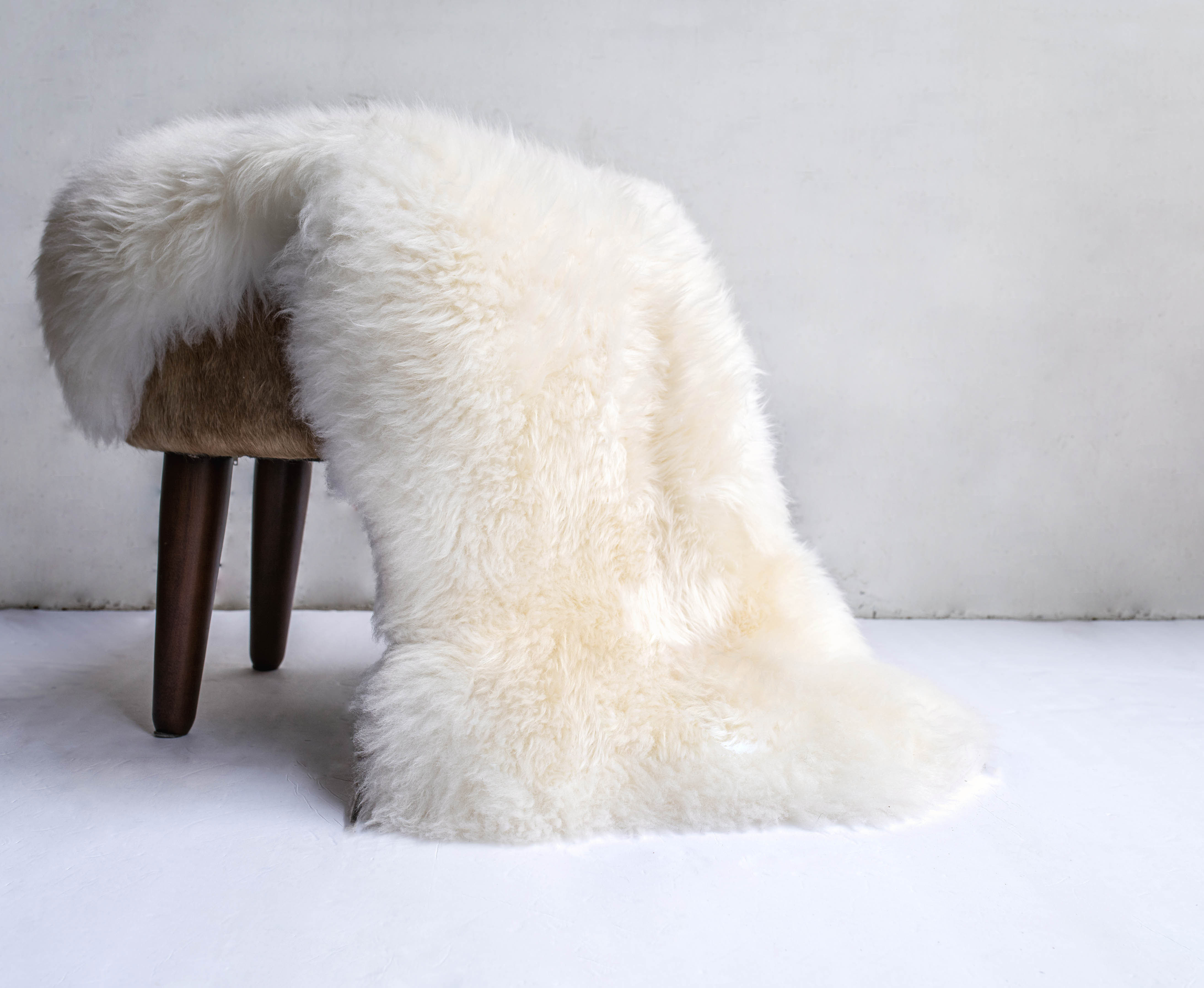 Everly Quinn Genuine Sheepskin Rug Natural White - Genuine New Zealand ...