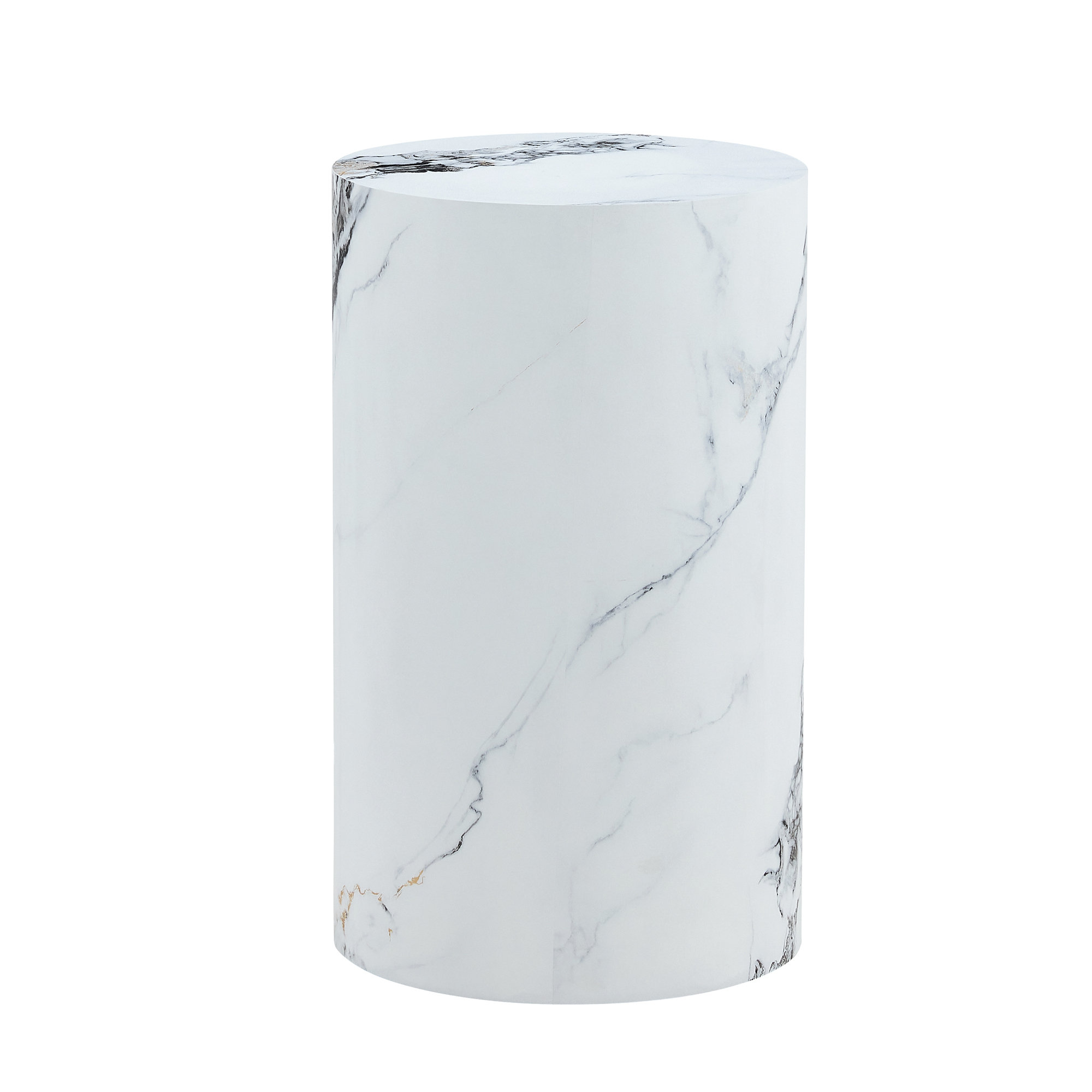 Ivy Bronx Versatile Cylindrical Table with Patterned Design for ...