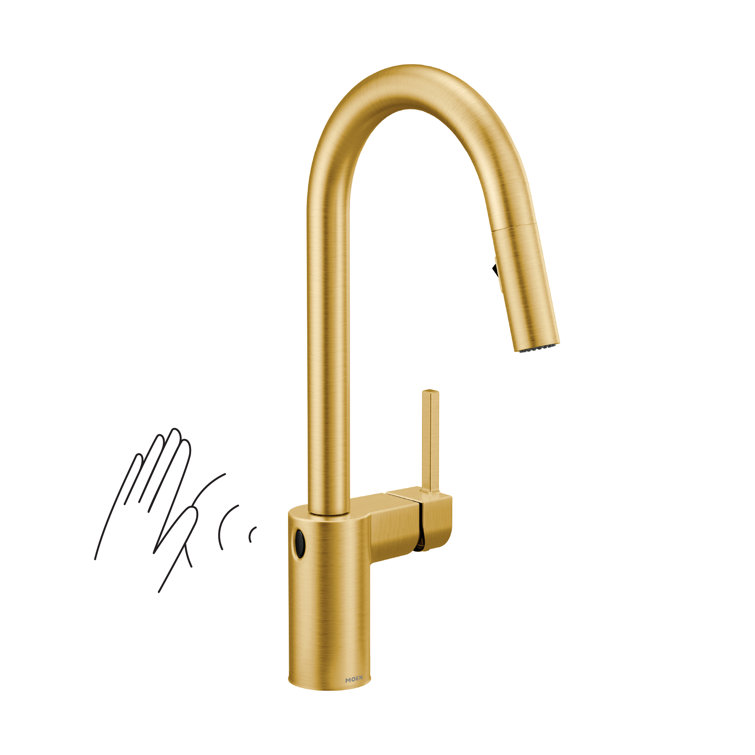 Moen Align MotionSense Wave Single Handle Pulldown Kitchen Faucet with ...