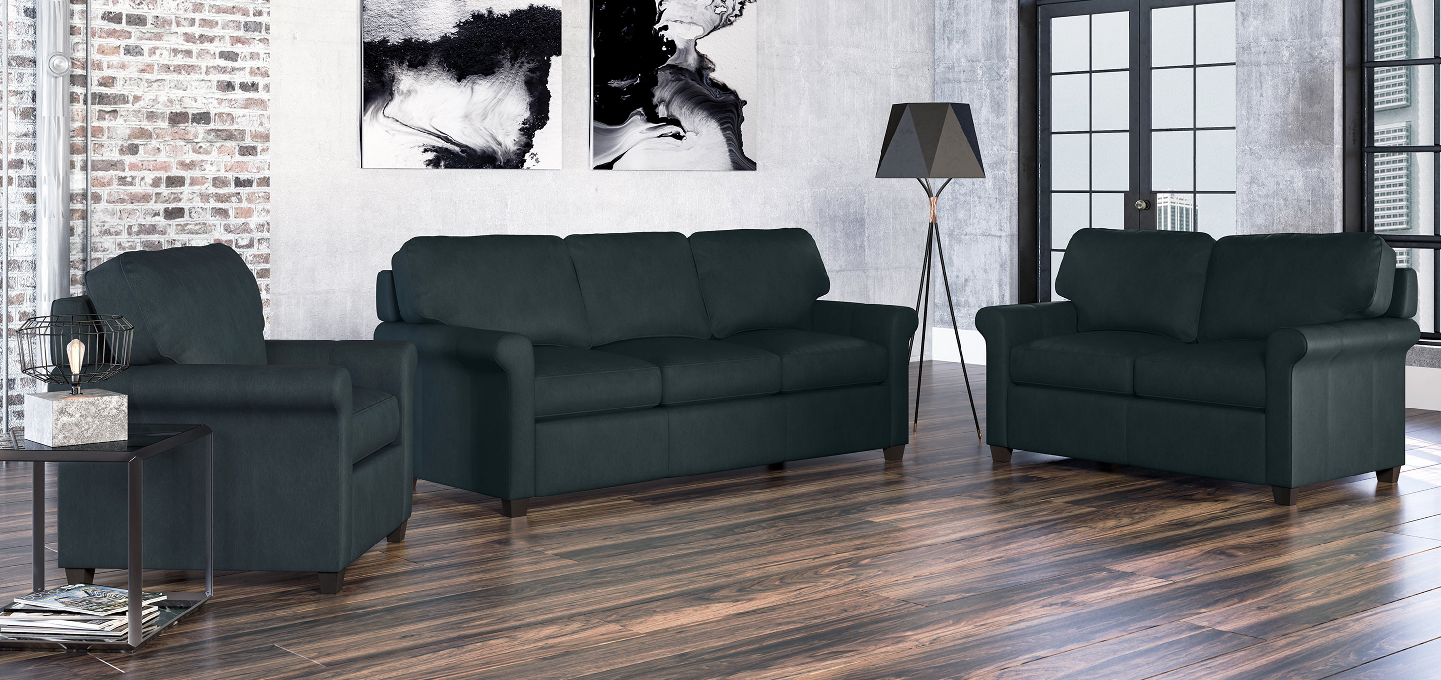 Wildon Home® Fard 3 - Piece Leather Living Room Set | Wayfair