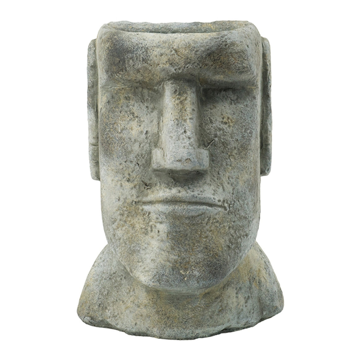 Red Barrel Studio® Easter Island Cement Planter, Stone Planter, Statues ...