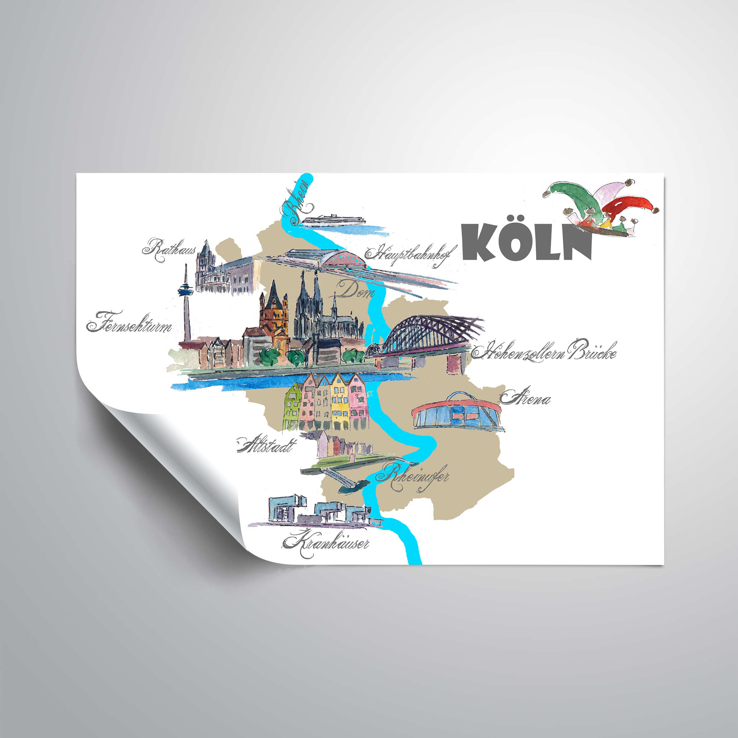 East Urban Home Koln Favourite Map - Wayfair Canada