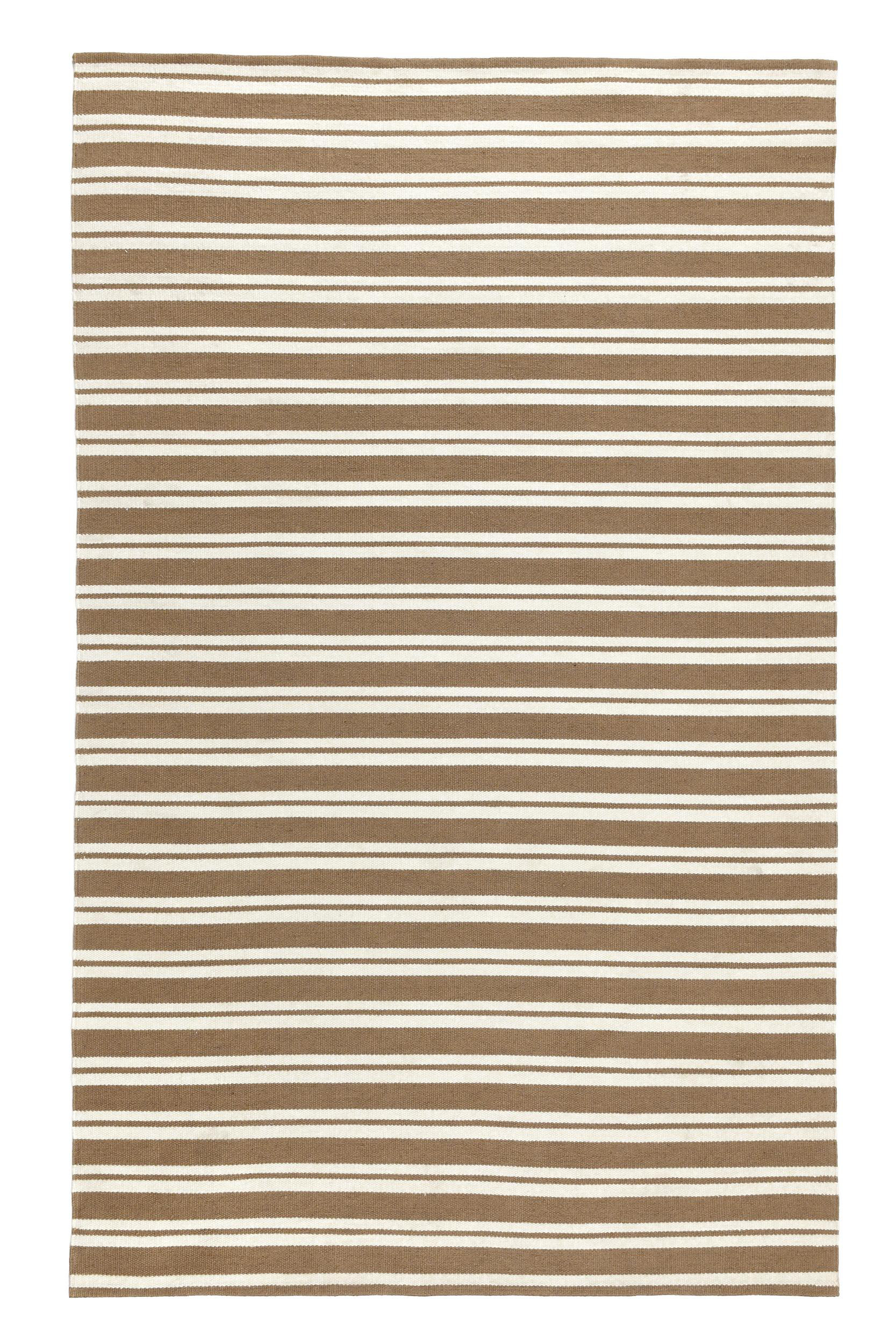 Villa by Classic Home Palma Hand Woven Performance Stripe Brown Fabric ...