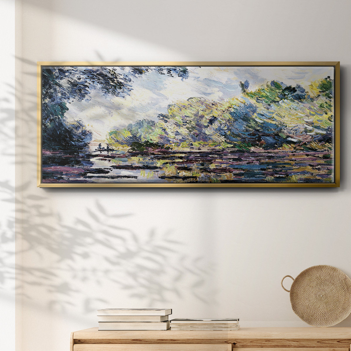 Red Barrel Studio® Section of the Seine, near Giverny, 1885- Framed ...