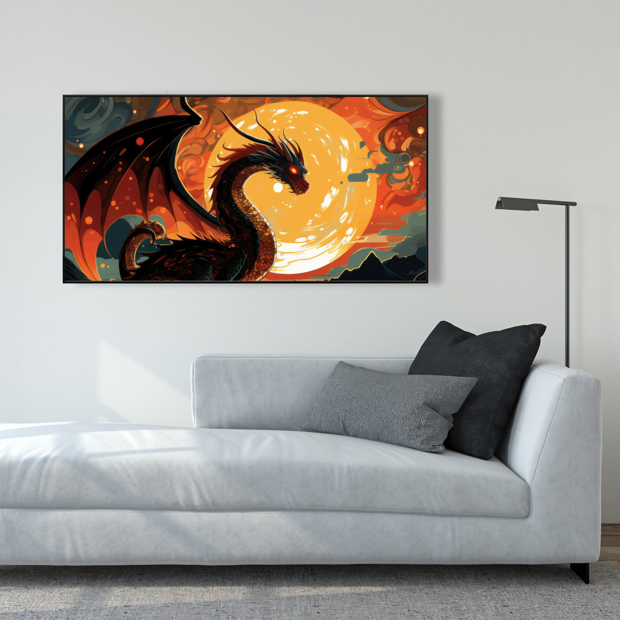 Lark Manor™ Imminent destruction - 24"x48" Framed canvas | Wayfair