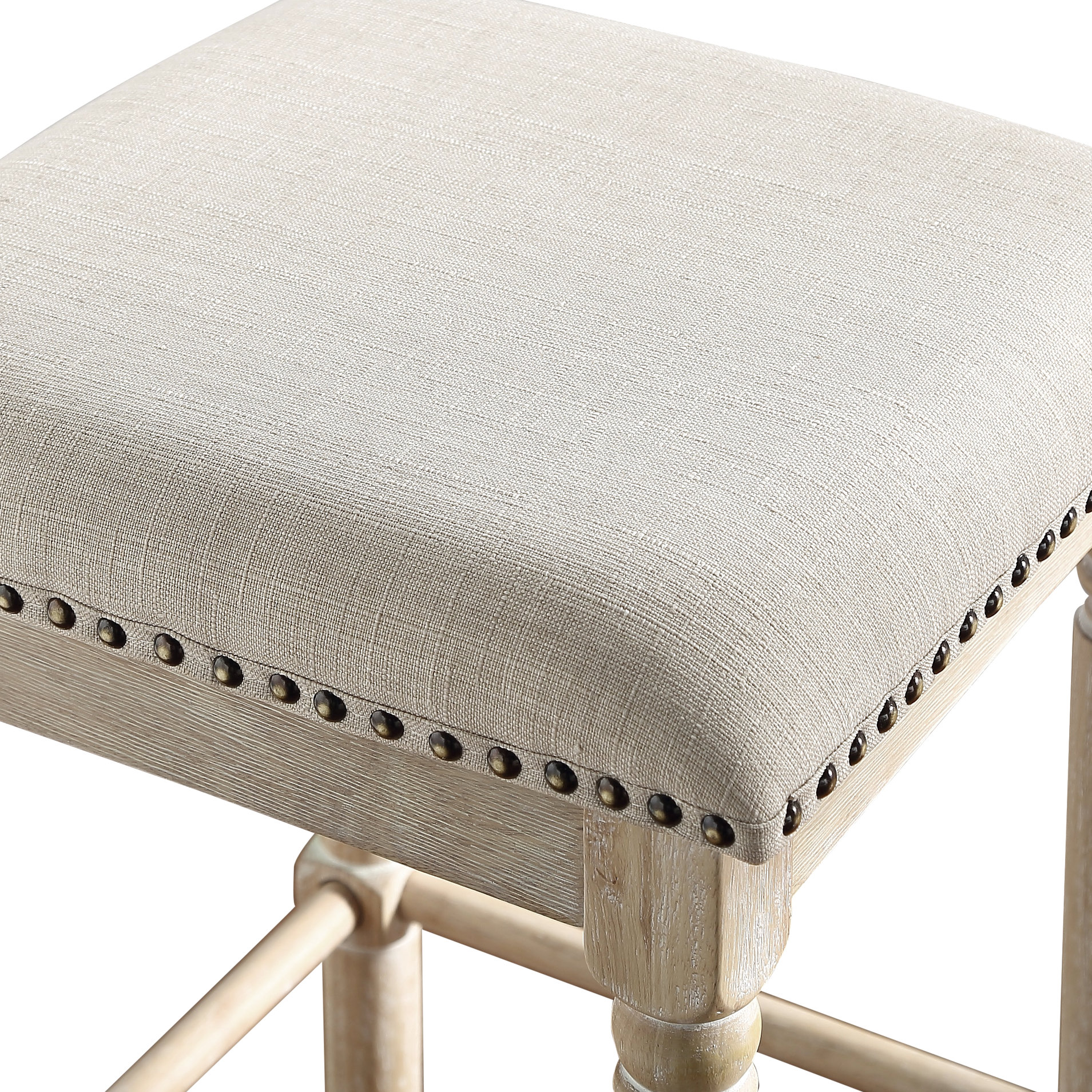 Ophelia & Co. Wood Counter Stool, Tan - Fill Material Fine Texture ...