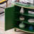 Vivid Space Creation Green Hand-Painted Accent and Buffet Cabinet | Wayfair
