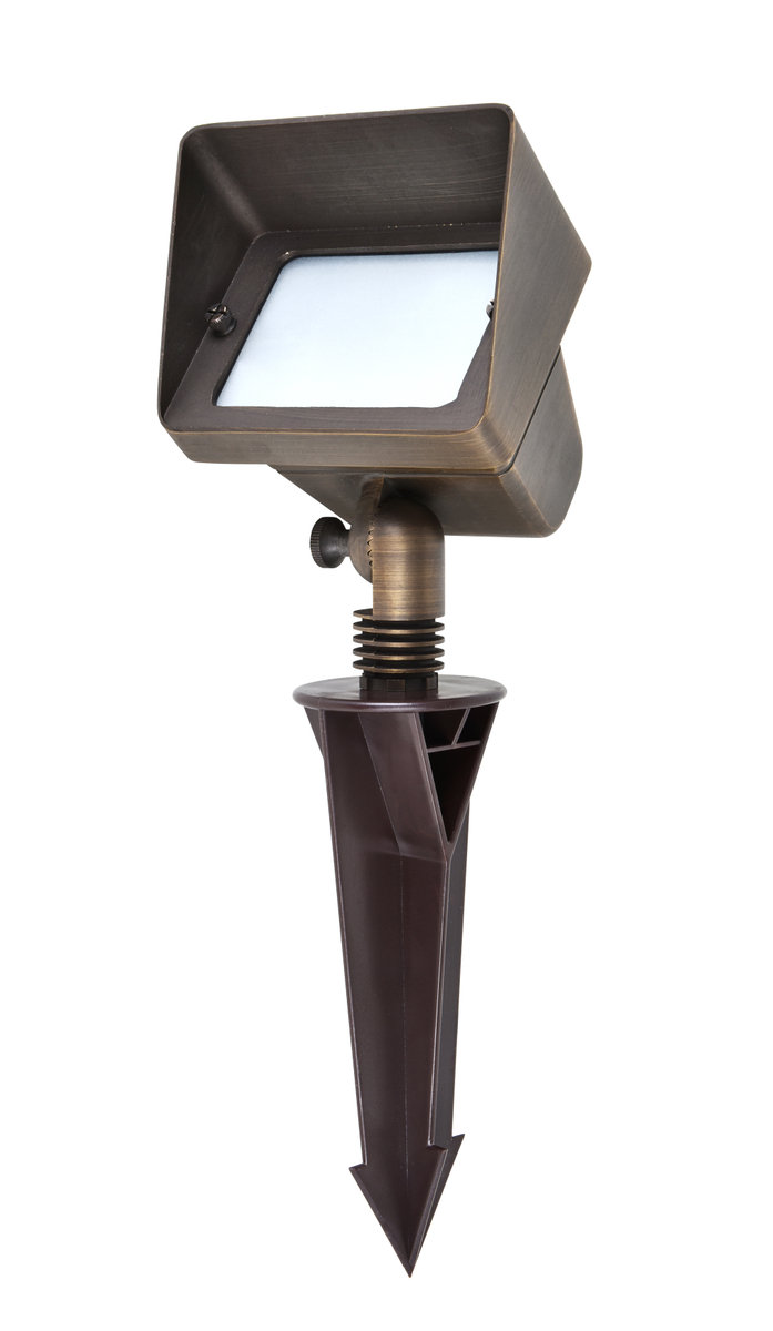 Elitco Lighting Cast Brass Flood Light W2.75in D5.25in H8in Antique ...