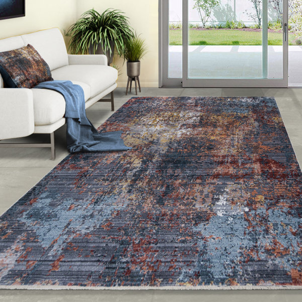 17 Stories Performance Multi Rug | Wayfair