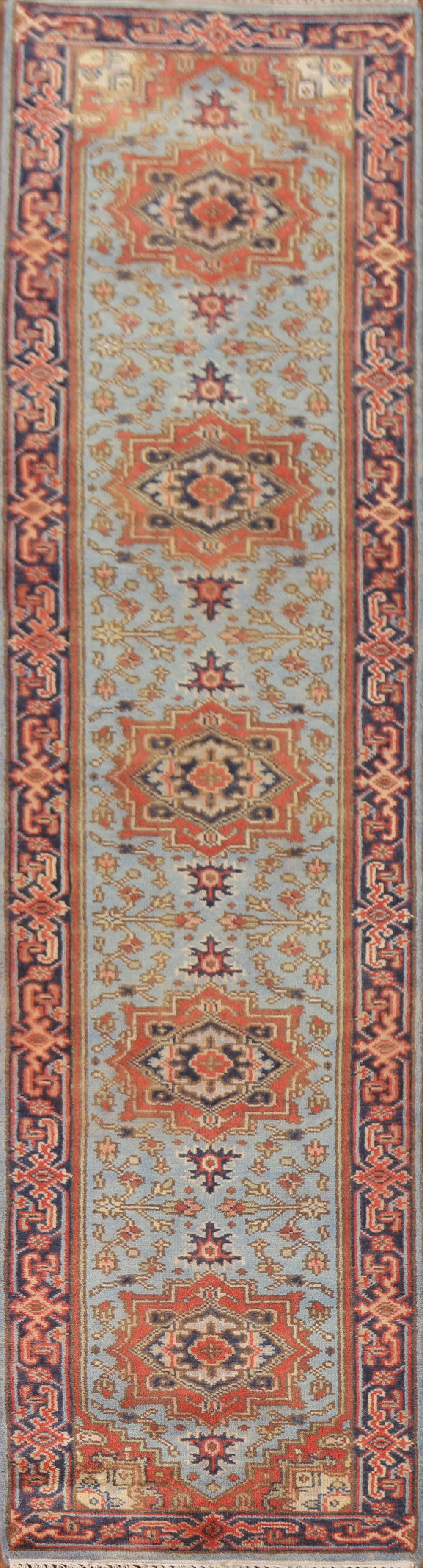 Bungalow Rose Geometric Traditional Indian Runner Rug 3x12 | Wayfair