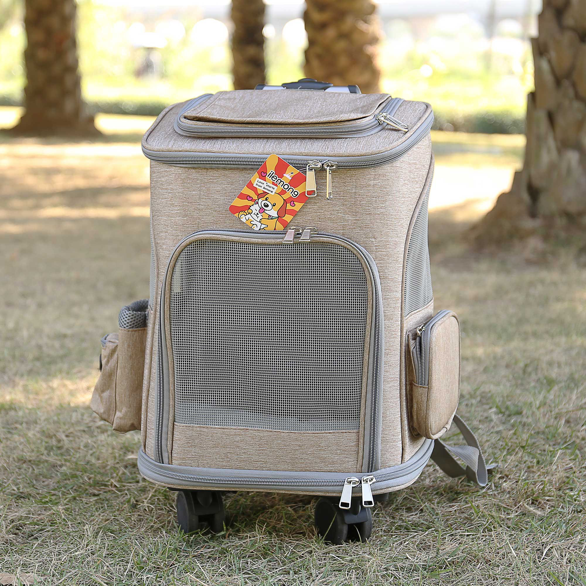 ilemong Pet Carrier Backpack Pet Stroller, Travel Carrier, Car Seat For ...