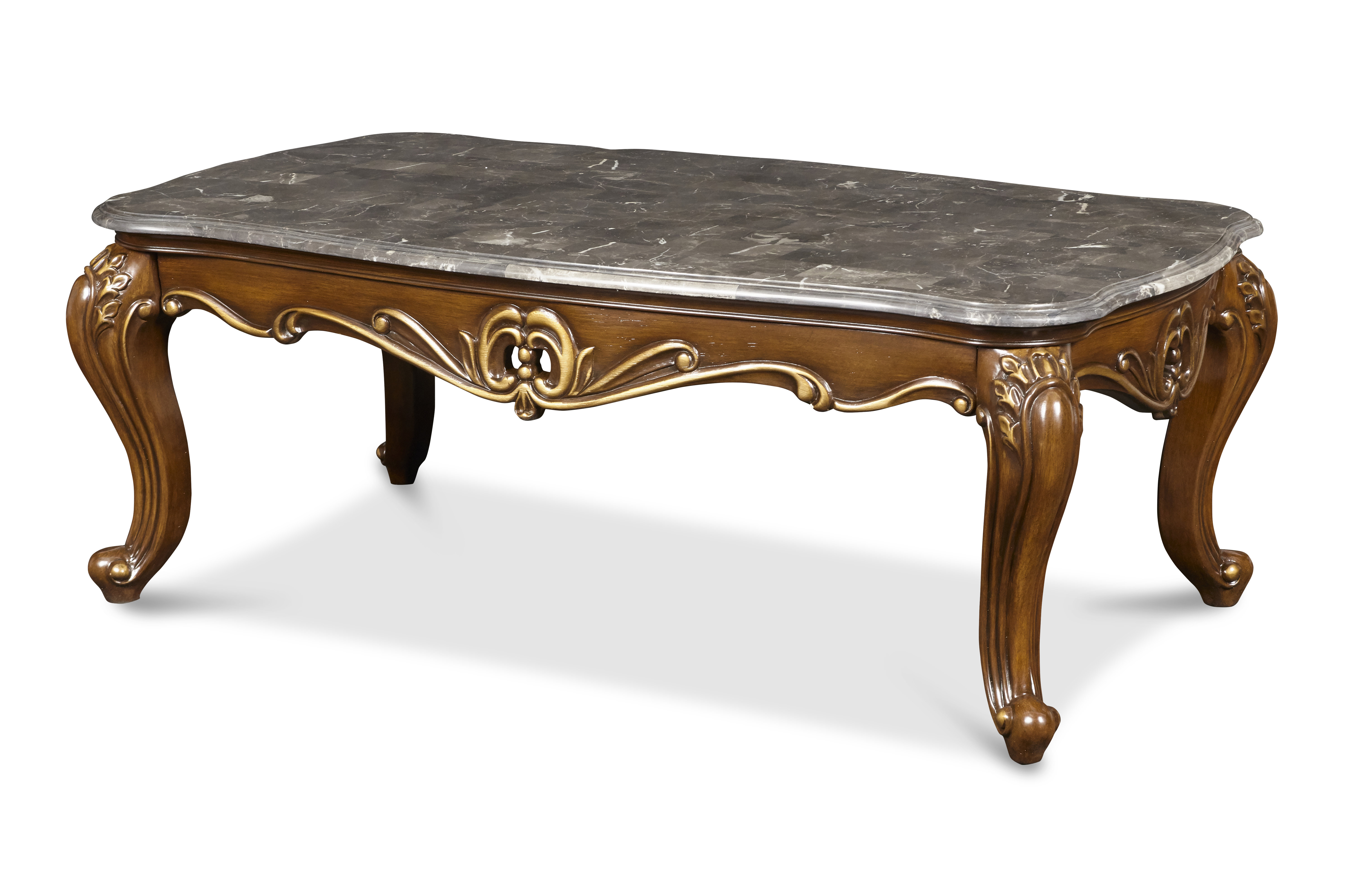 Royal Classics Constantine Cocktail Table with Genuine Marble Top | Wayfair