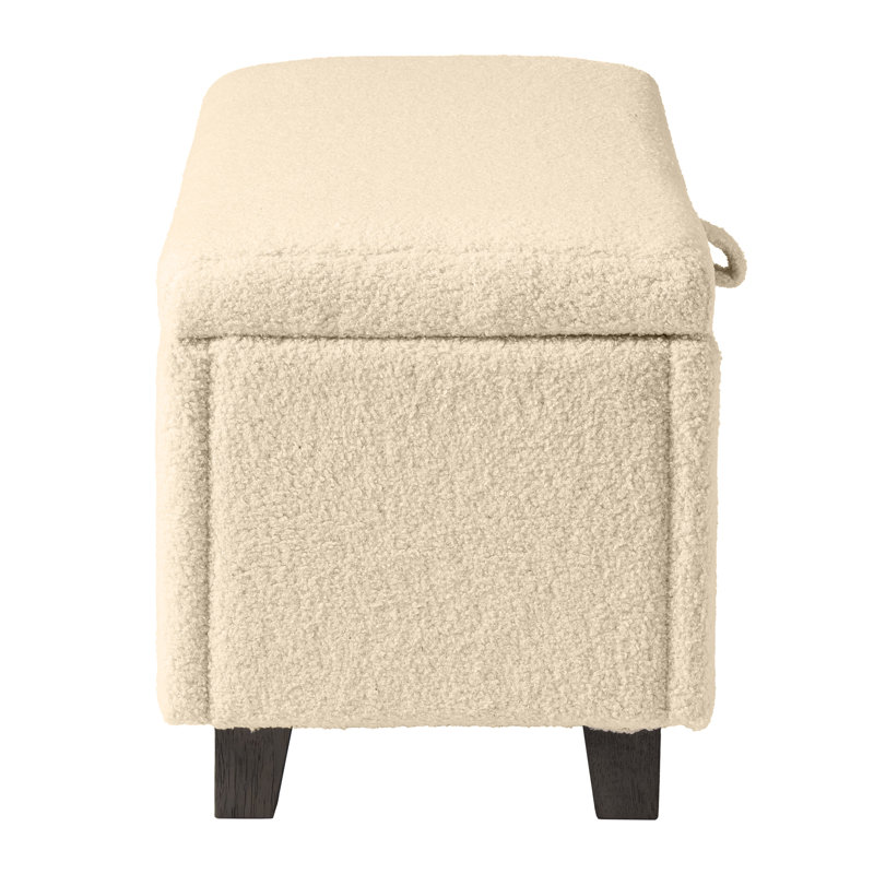 Latitude Run® BOUCLE STORAGE OTTOMAN | Wayfair