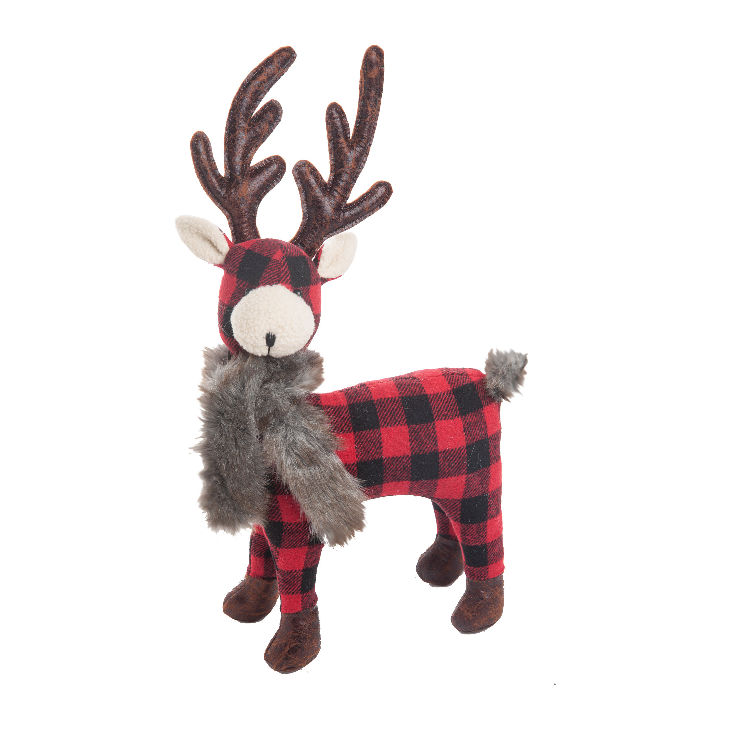 The Holiday Aisle® Buffalo Check Deer Figure - Wayfair Canada
