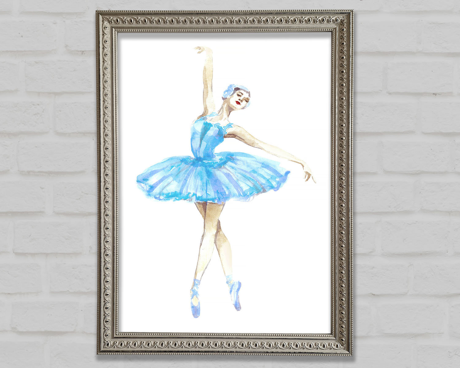 Mercer41 Blue Ballerina 5 - Single Picture Frame Art Prints | Wayfair.co.uk
