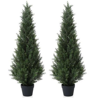 Freeport Park® 2 - Piece Artificial Cedar Tree in Pot Set & Reviews ...