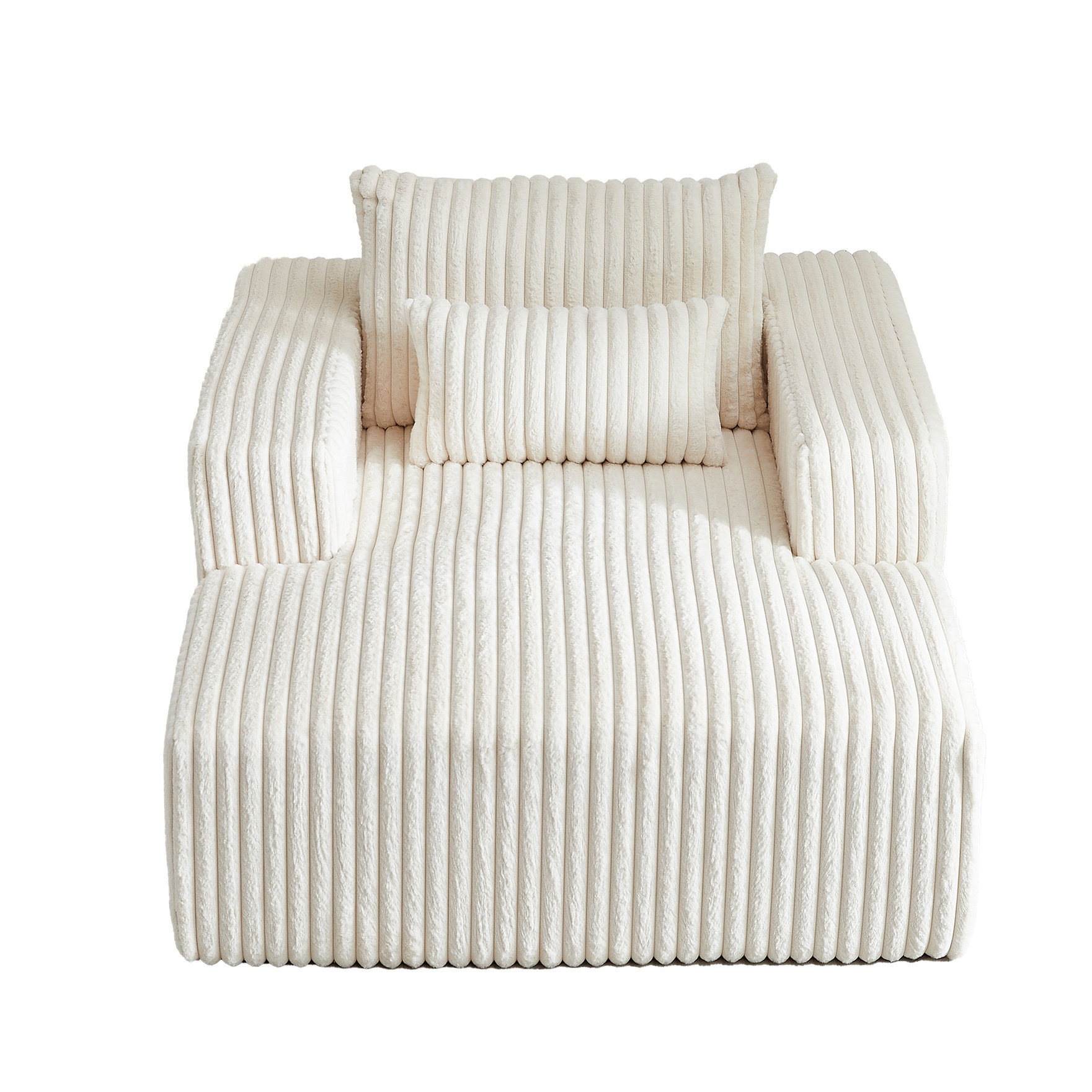 Mercer41 Corduroy Lounge Chair, No Assembly, Indulgent Comfort Material ...