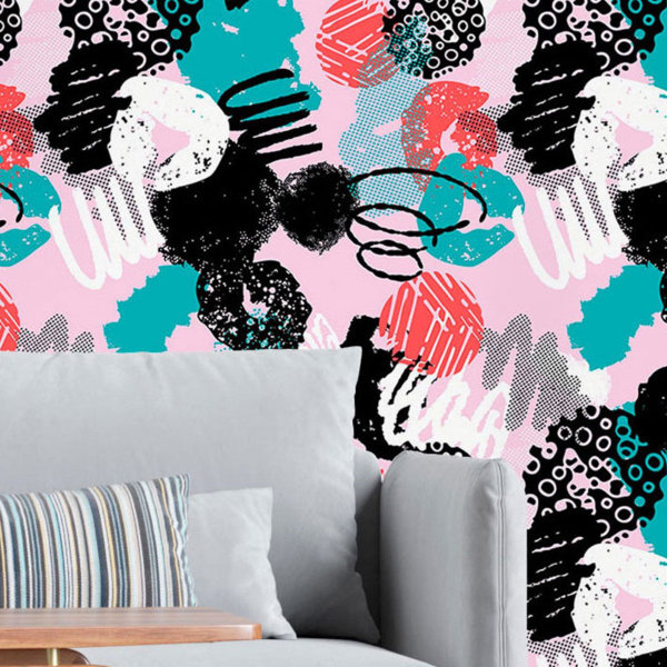 Wrought Studio™ Argante 8.5' L x 24" W Peel and Stick Wallpaper Roll ...