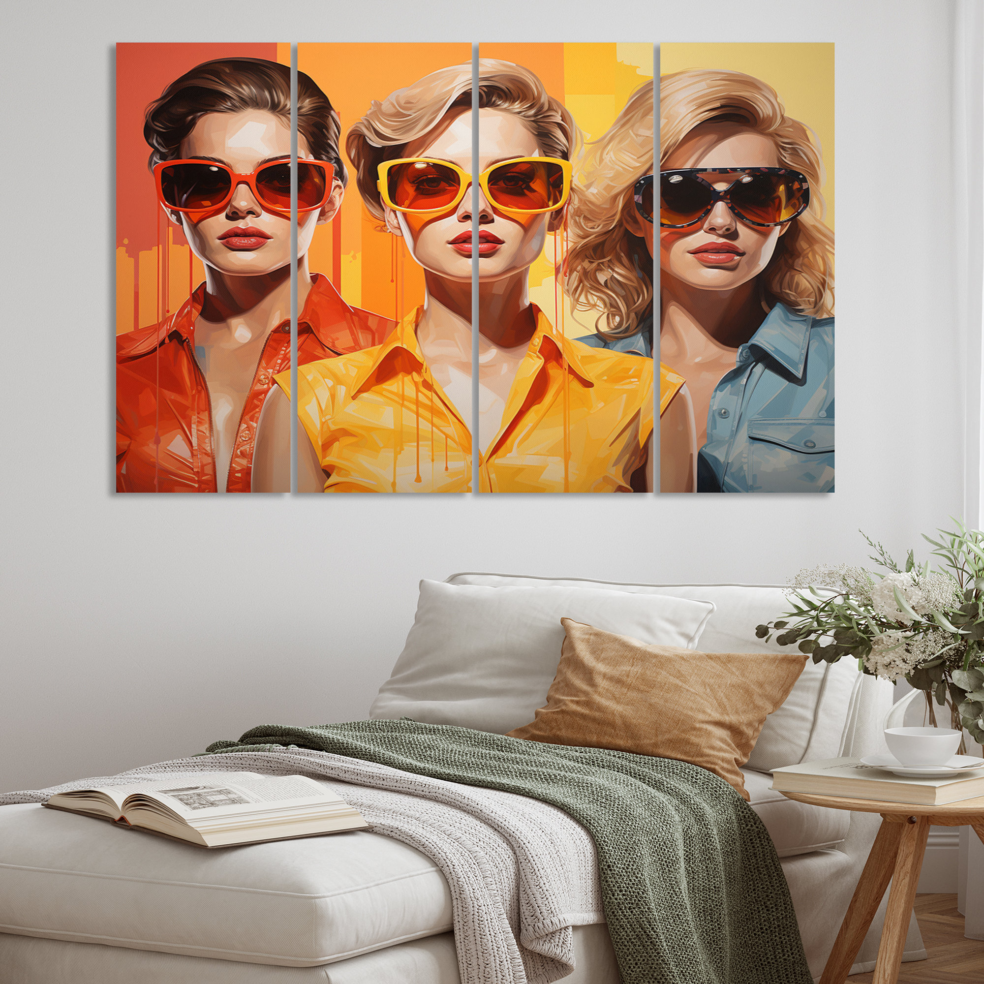 Mercer41 Pop Art Draws Inspiration I On Canvas 4 Pieces Print | Wayfair