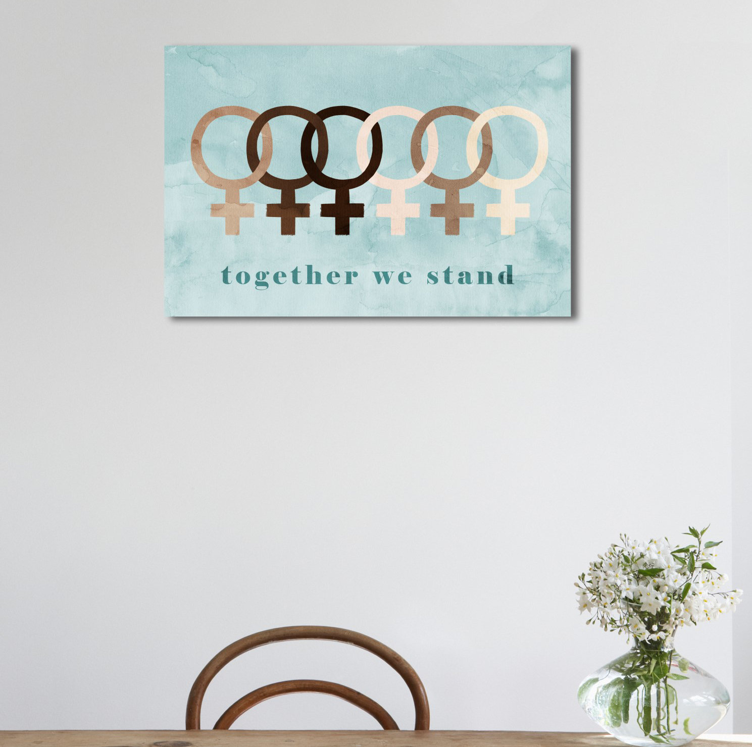 Oliver Gal Feminist Movement Together We Stand - Wrapped Canvas Textual ...