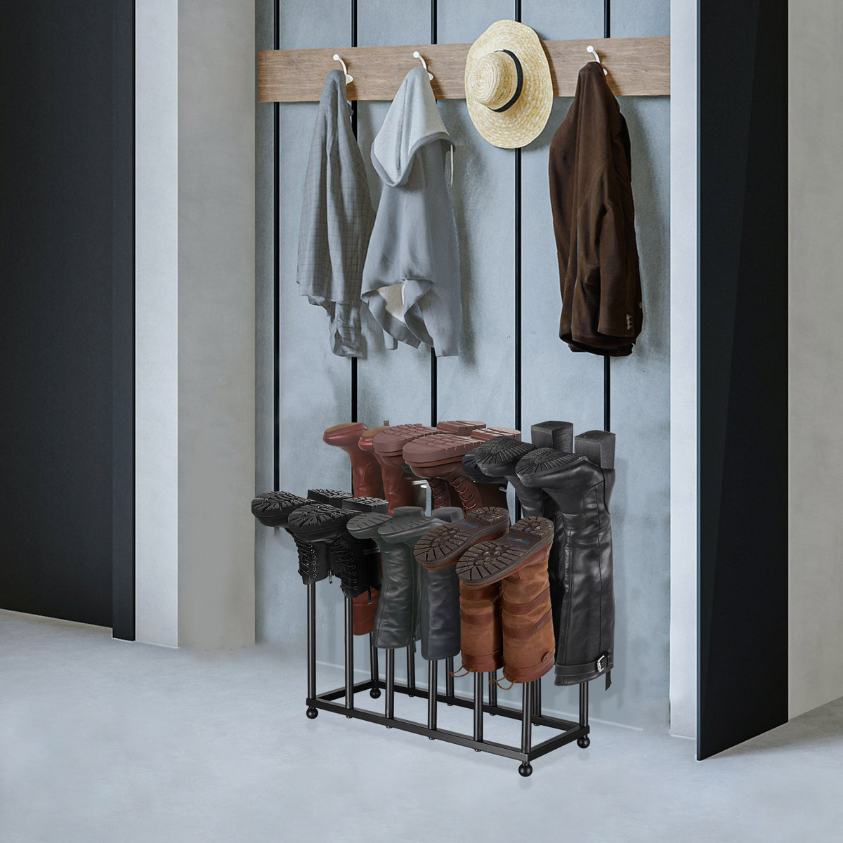 Rebrilliant 6 Pair Boot Rack & Reviews | Wayfair
