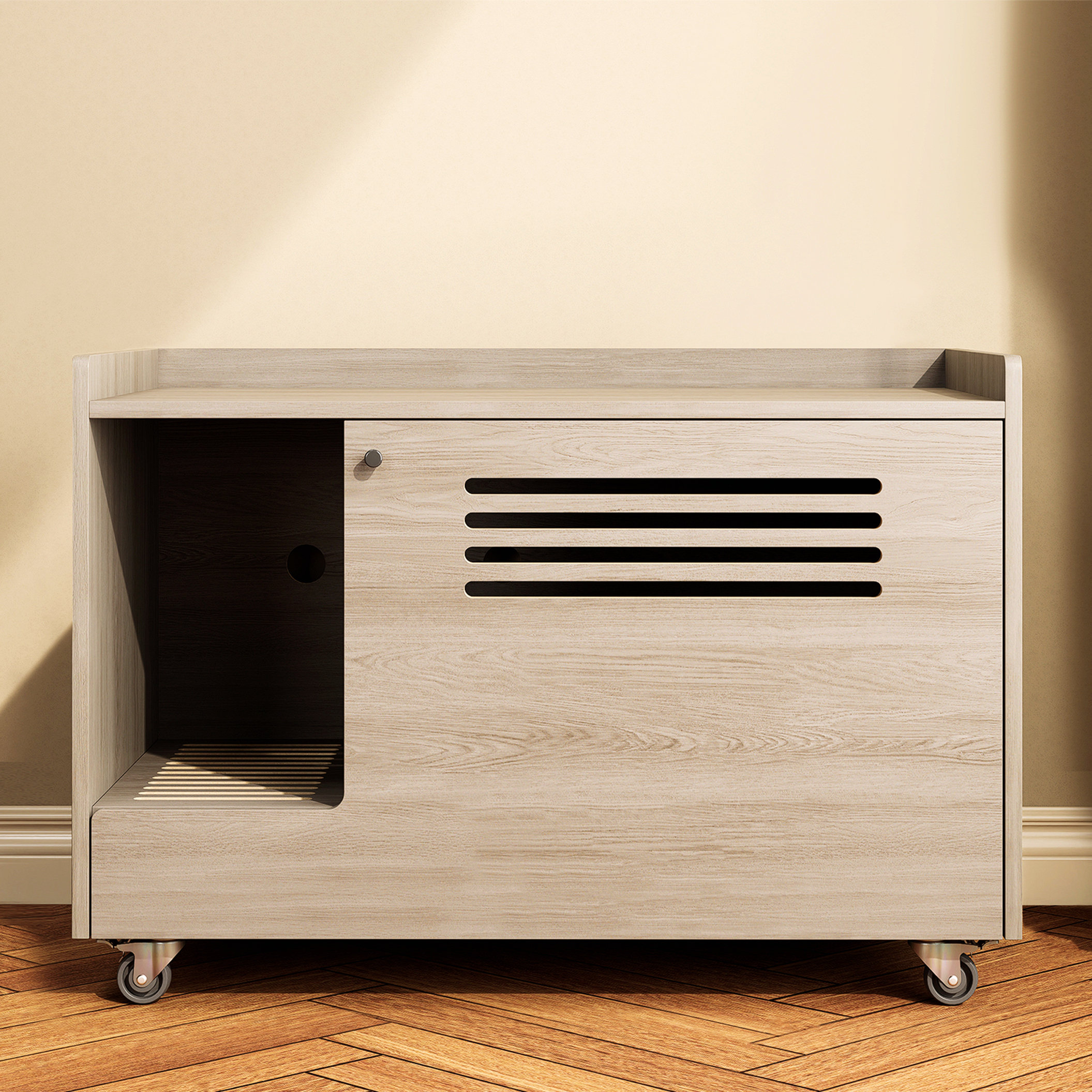 Tucker Murphy Pet™ Versatile Wooden Pet House with Hidden Litter Box ...