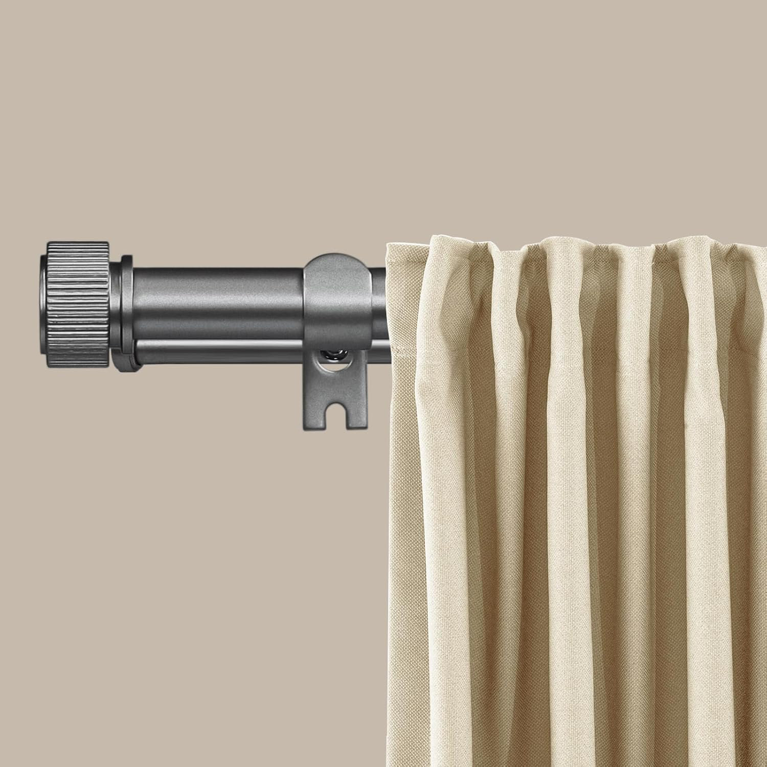 House of Hampton® Diameter Adjustable Double Drapery Curtain Rod Set ...