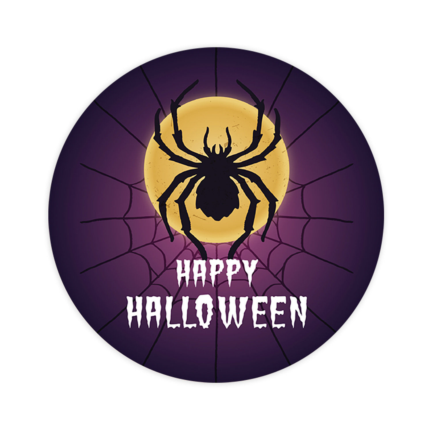 The Holiday Aisle® Happy Halloween Stickers 2 Inch Round 120 Bulk Pack ...