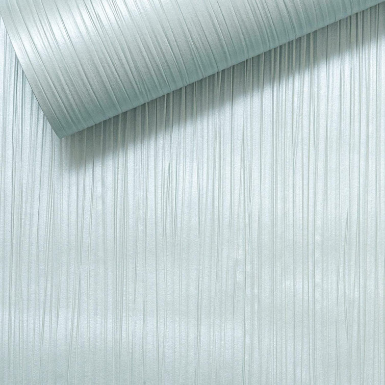 17 Stories Krishnan 10m x 53cm Textured Metallic Finish Wallpaper Roll ...