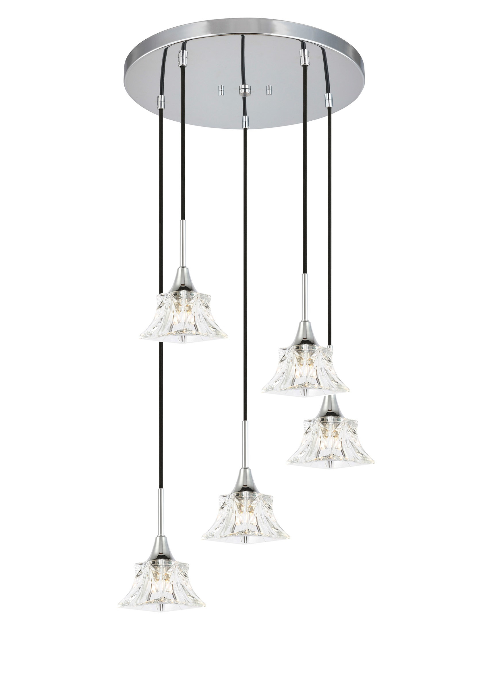 House of Hampton® Angeline 5 - Light Cluster Geometric Pendant | Wayfair
