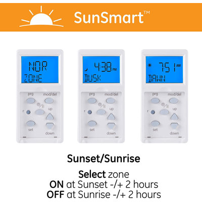 GE SunSmart 3-Way In-Wall Digital Timer | Wayfair