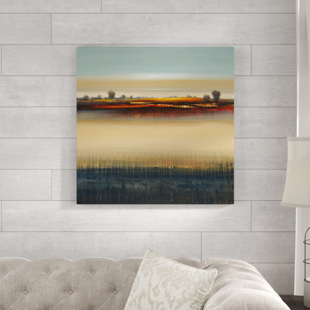 Chelsea Art Studio Distant Fields - Graphic Art | Wayfair
