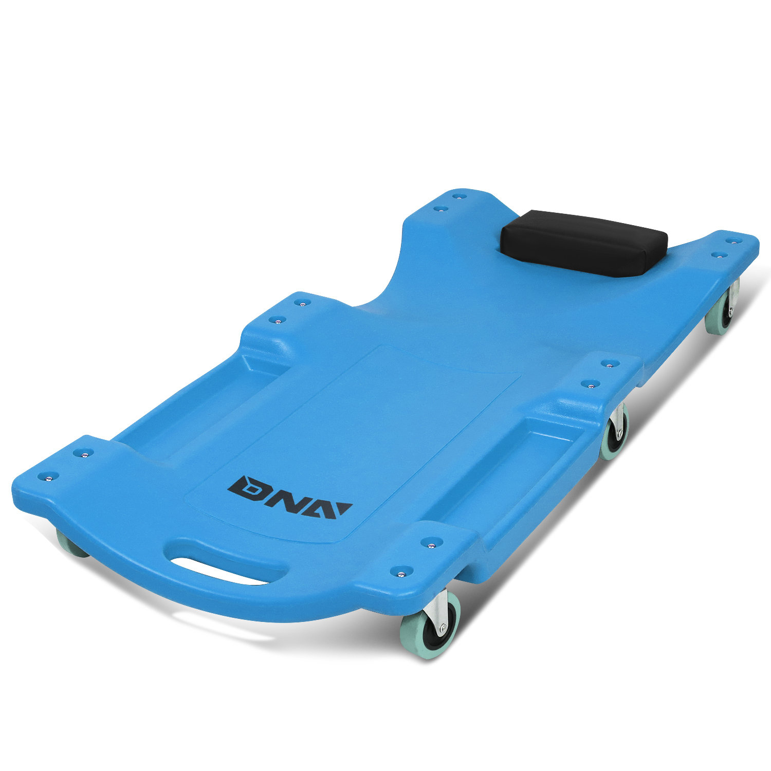 DNA Motoring Low Profile Plastic Rolling Garage Shop Creeper With ...