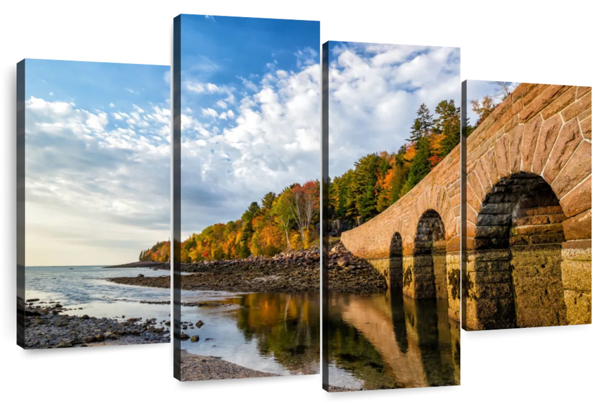 Ebern Designs Lilie Acadia National Park Stone Bridge | Wayfair