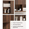 Rebrilliant Modern Fluted Bathroom Cabinet, Wall-Mounted Storage With ...
