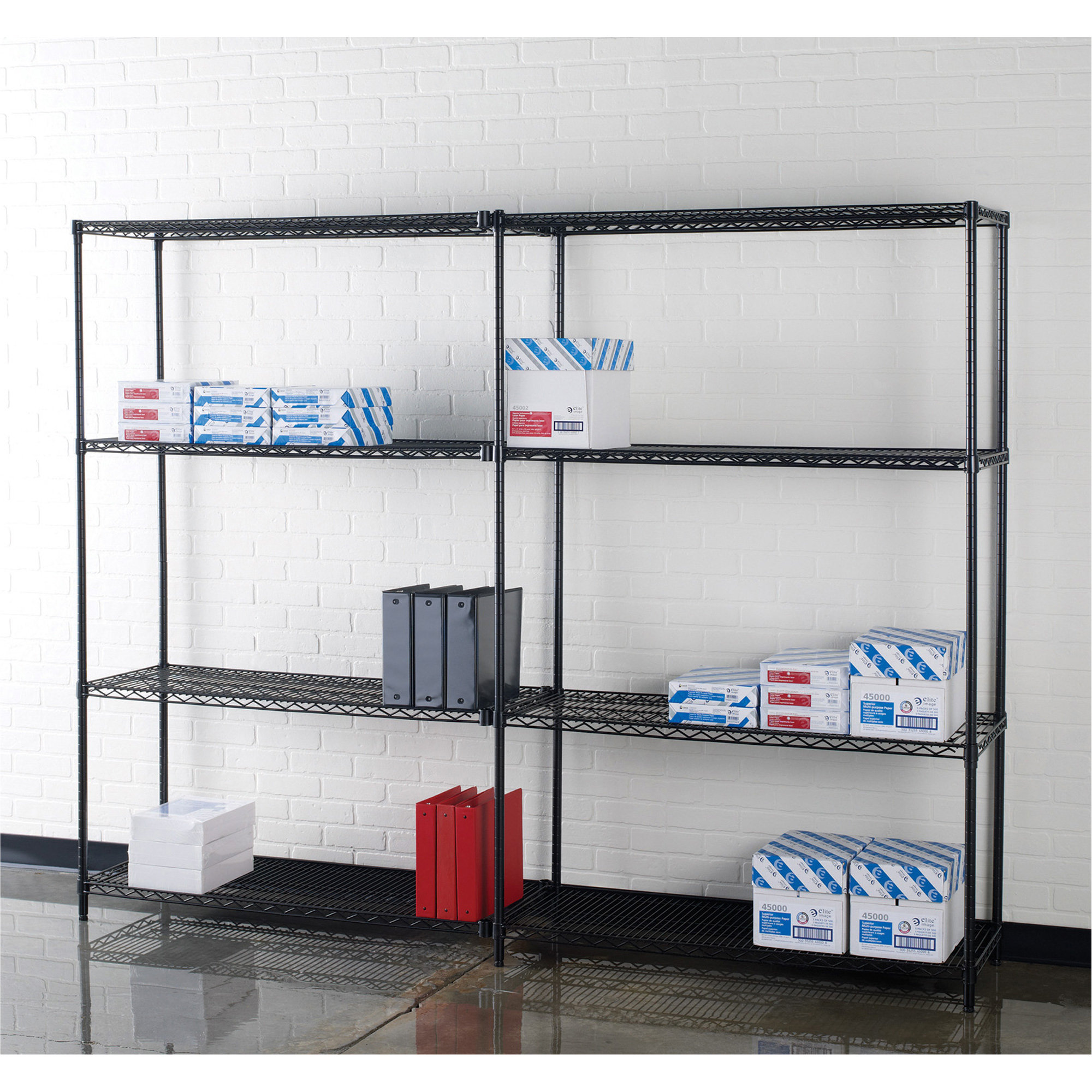 WFX Utility™ Skelmersdale 72" H x 48" W x 24" D Industrial Wire 4 Shelf ...