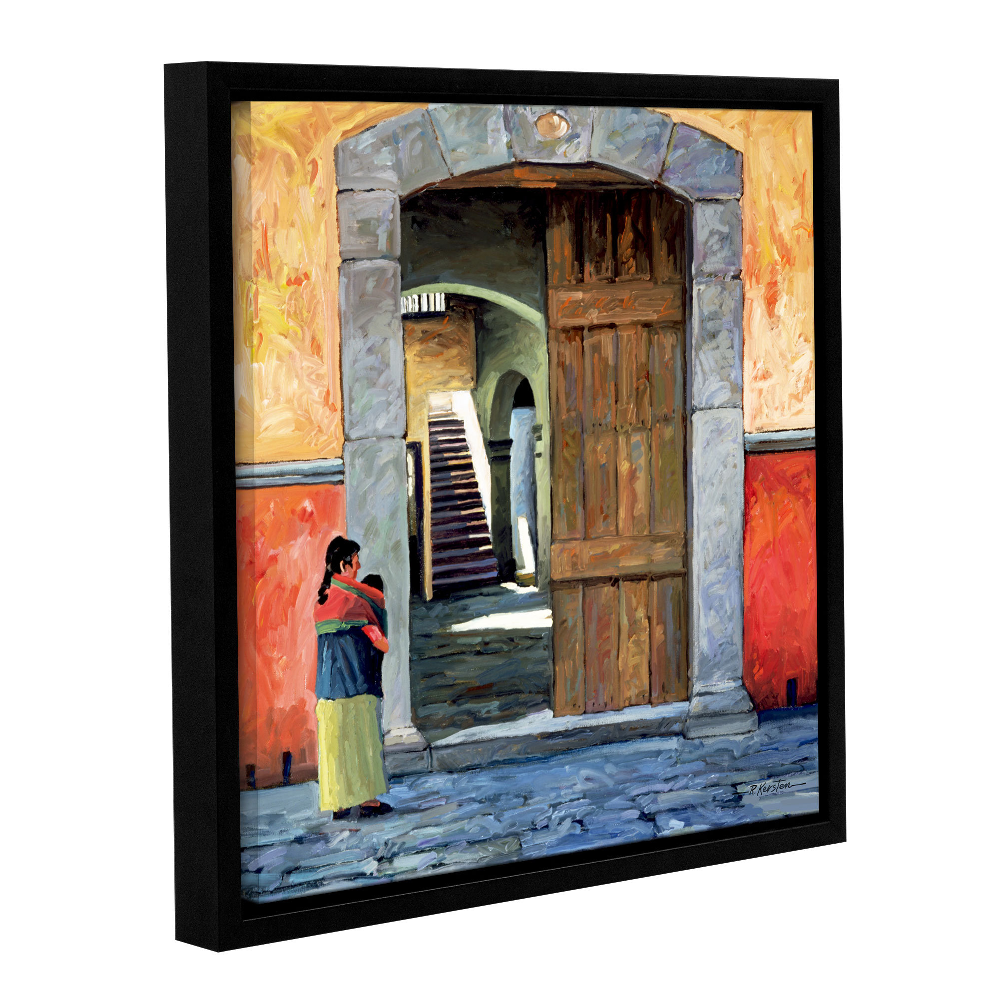 ArtWall Guanajuato Door by Rick Kersten Framed Painting Print on ...