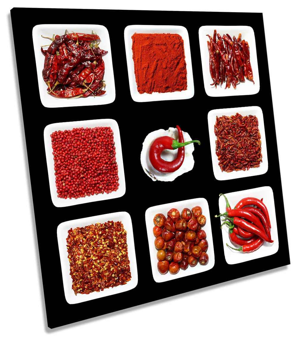 17 Stories Chilli Spices Seeds Kitchen Picture CANVAS WALL ART Print ...